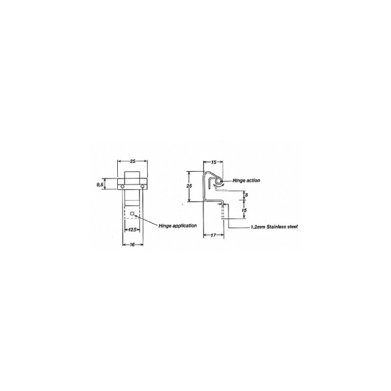 Toggle Clip Hinge Application Stainless Steel - Venture Products