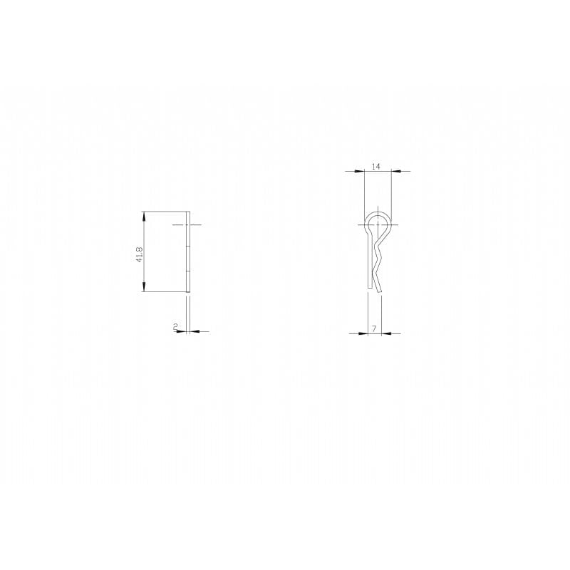 R Clip Spring Steel Stainless Steel - Venture Products
