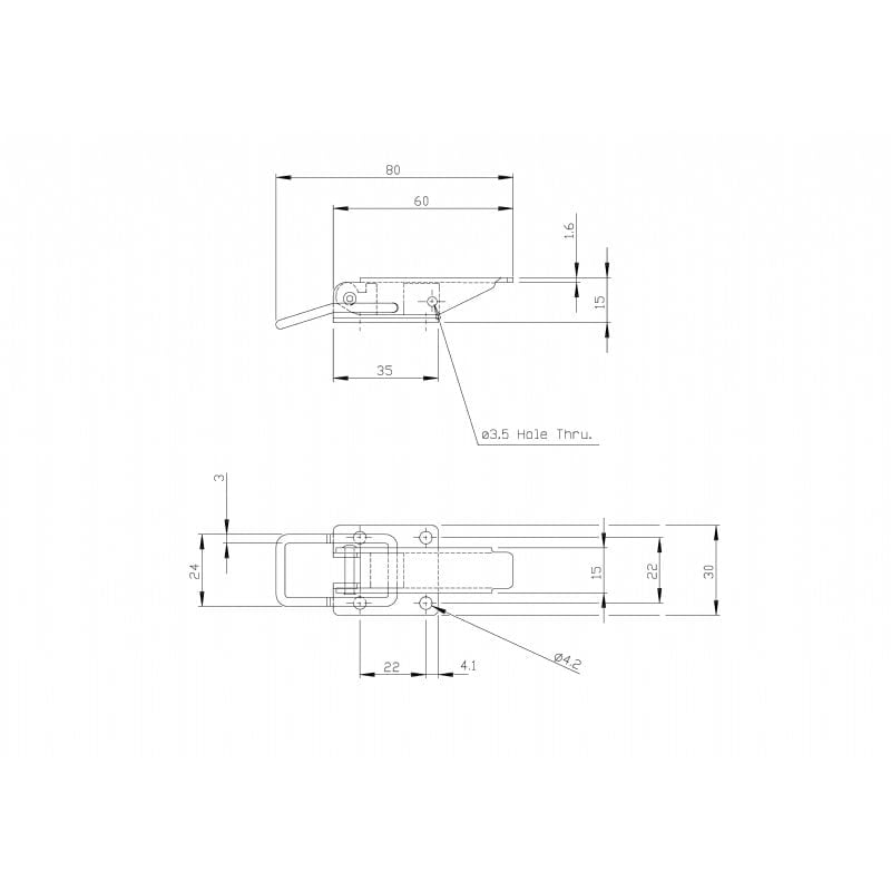Toggle Latch 3mm Wire Link Zinc Yellow - Reliable Toggle Latch for ...