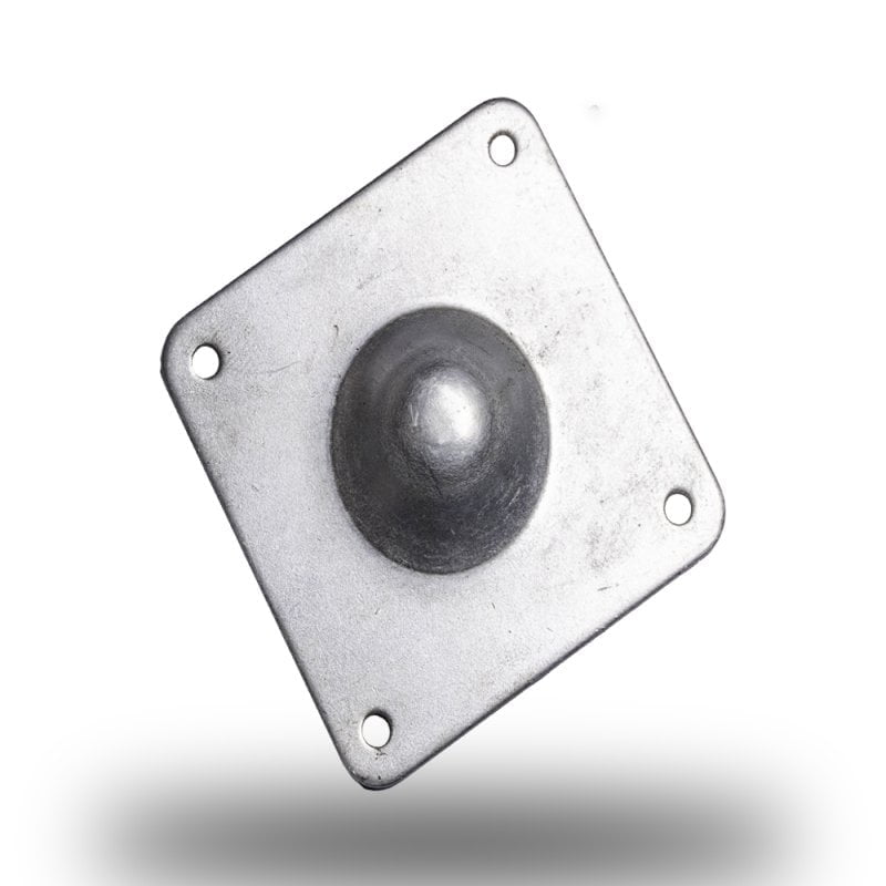 Glider Foot Standard 4.2mm Holes Zinc White - Venture Products