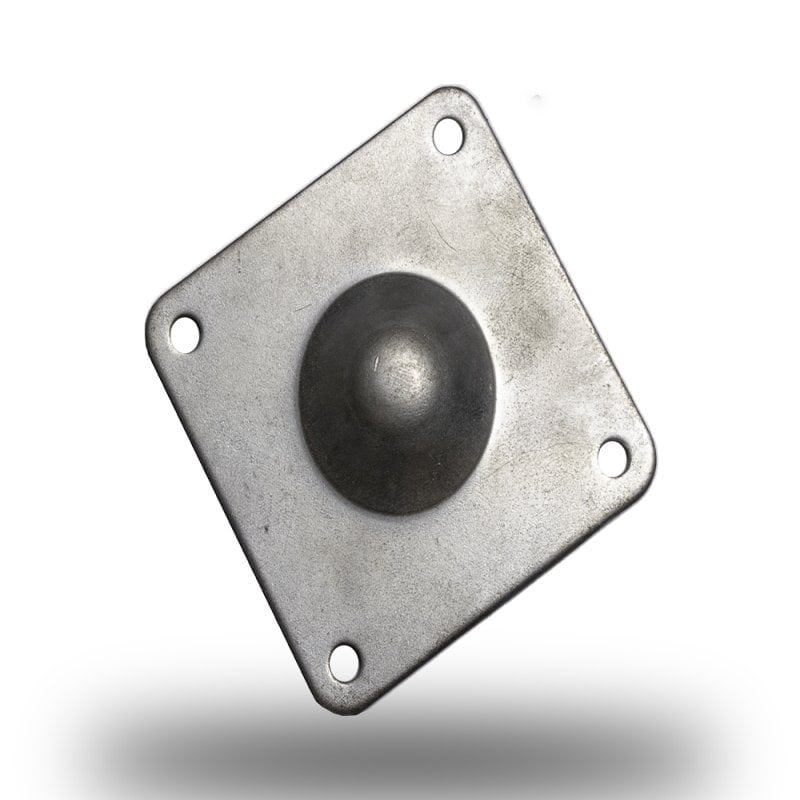 Glider Foot Standard 5mm Holes Zinc White - Venture Products